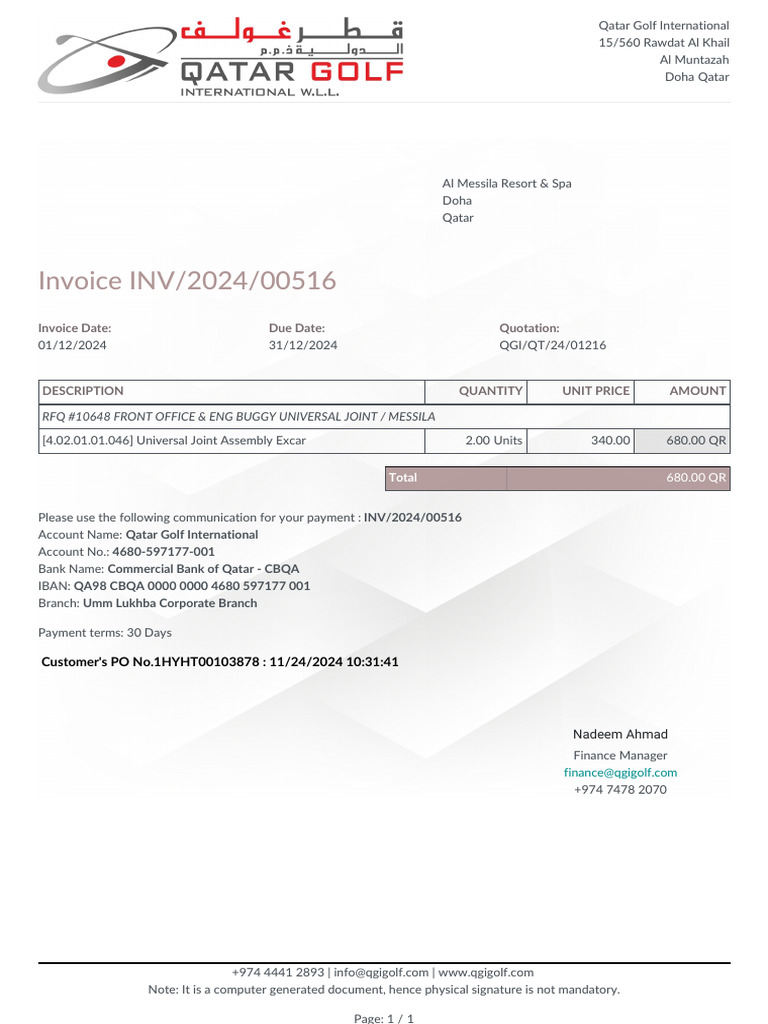 Inv 2024 00516 | PDF