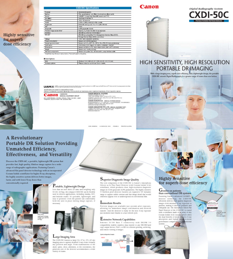 Cxdi 50C | PDF | Radiography | Canon Inc.