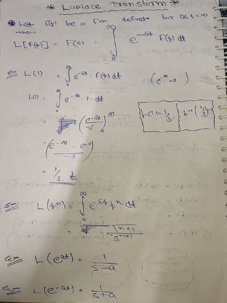 Unit - 5 Laplace Transform | PDF