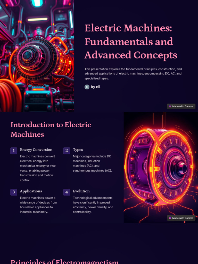 Electric Machines Fundamentals and Advanced Concepts | PDF | Electric ...