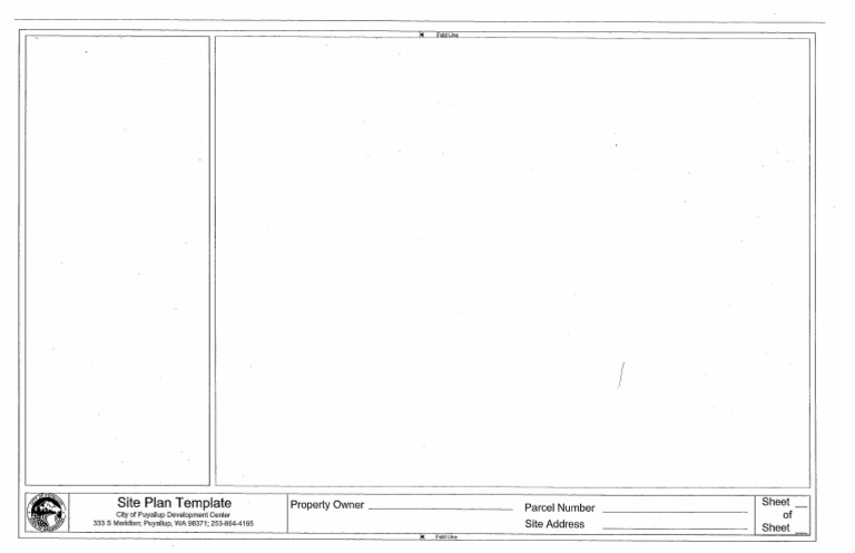 Site Plan Template Sheet PDF | PDF