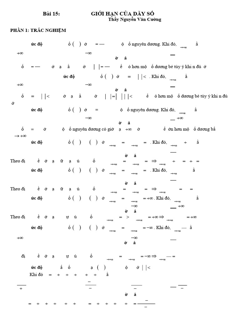 Bài 9. HDG Gioi Han Day So | PDF