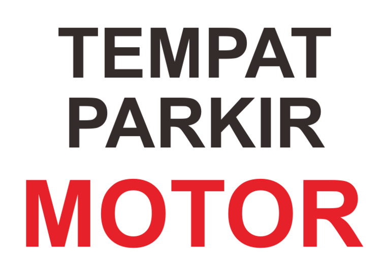 Label Tanda Parkir MOTOR | PDF