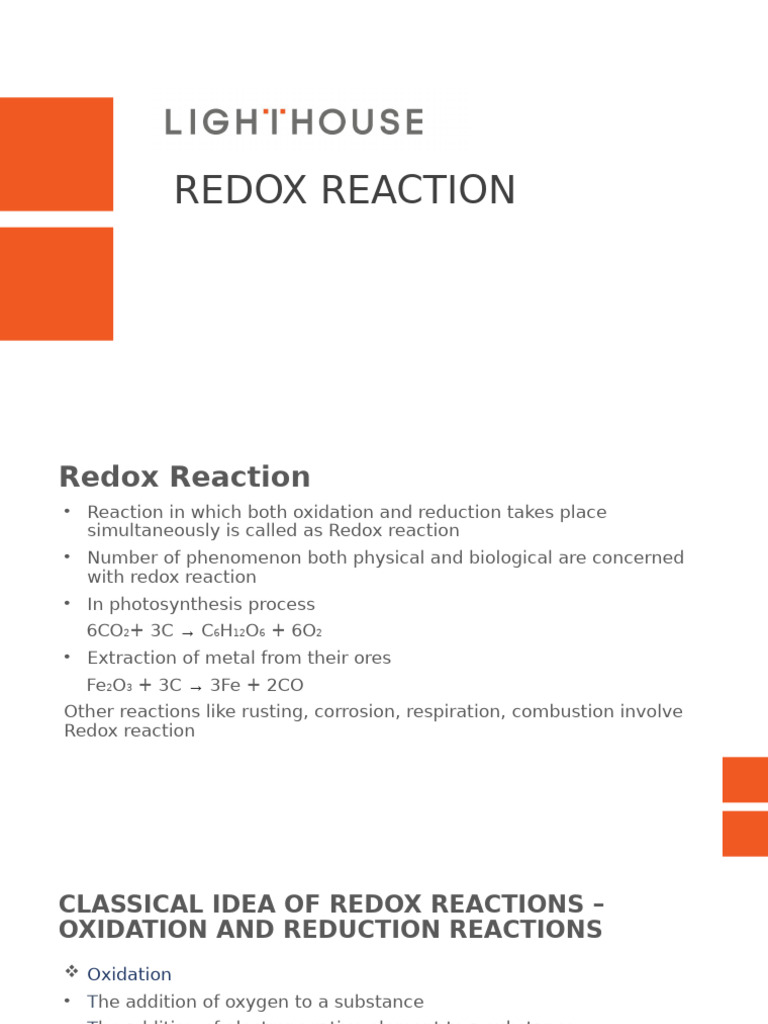 REDOX | PDF | Redox | Chemical Reactions