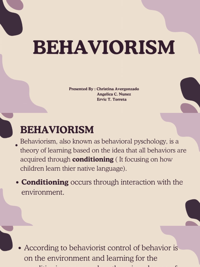 Behaviorism | PDF