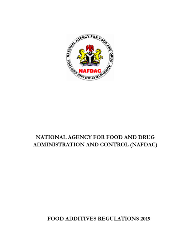 Food Additives Regulations 2019 | PDF