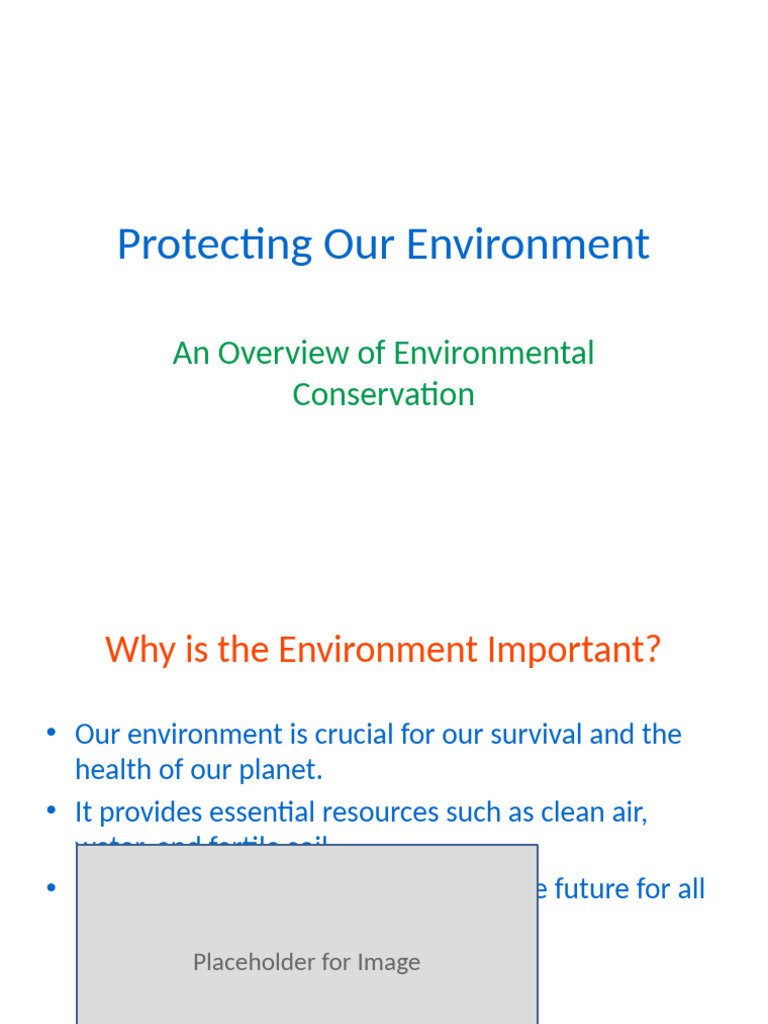 Protecting Our Environment | PDF