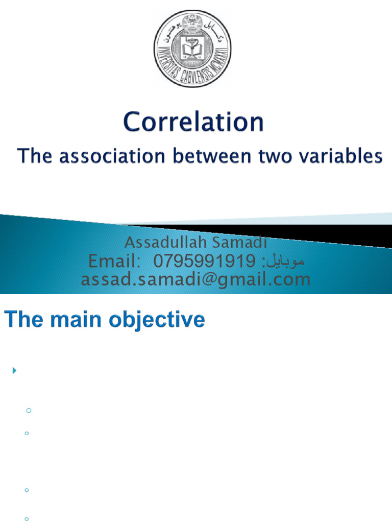 Correlation (Finding Relashionship Between Two Variables) by Dr. Samadi ...