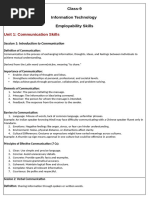 CBSE Class10 Employability Skills Notes | PDF