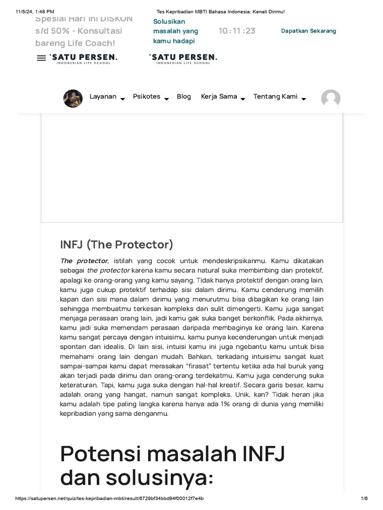 Tes Kepribadian MBTI Bahasa Indonesia - Kenali Dirimu! | PDF Tes Kepribadian MBTI Bahasa Indonesia - Kenali Dirimu! | PDF