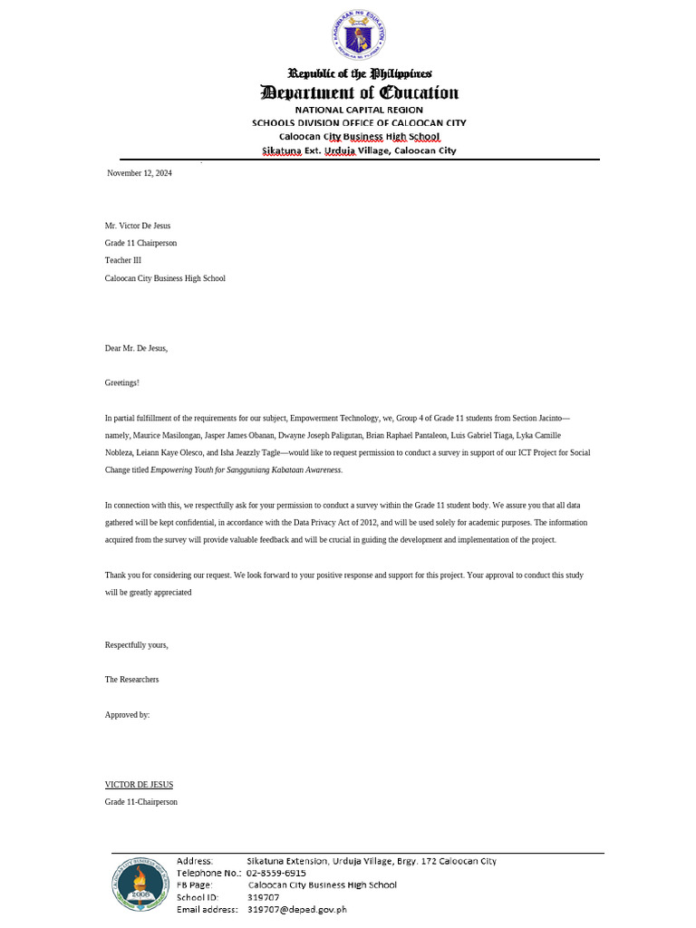 Approval Letter | PDF