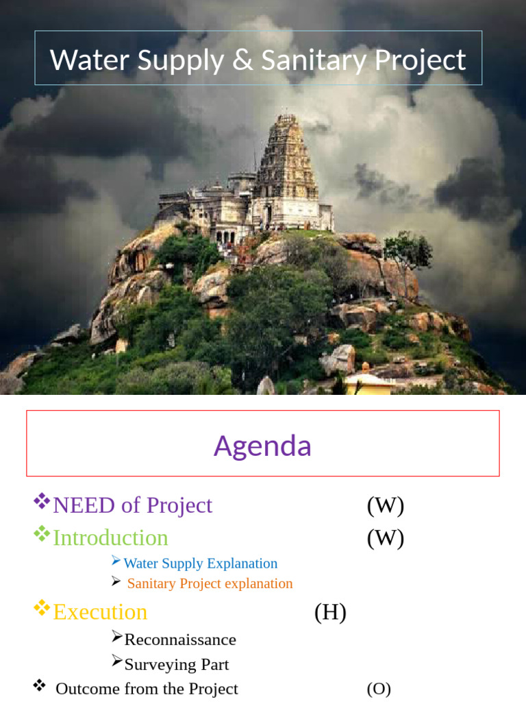 Water Supply Project | PDF | Sanitation | Water