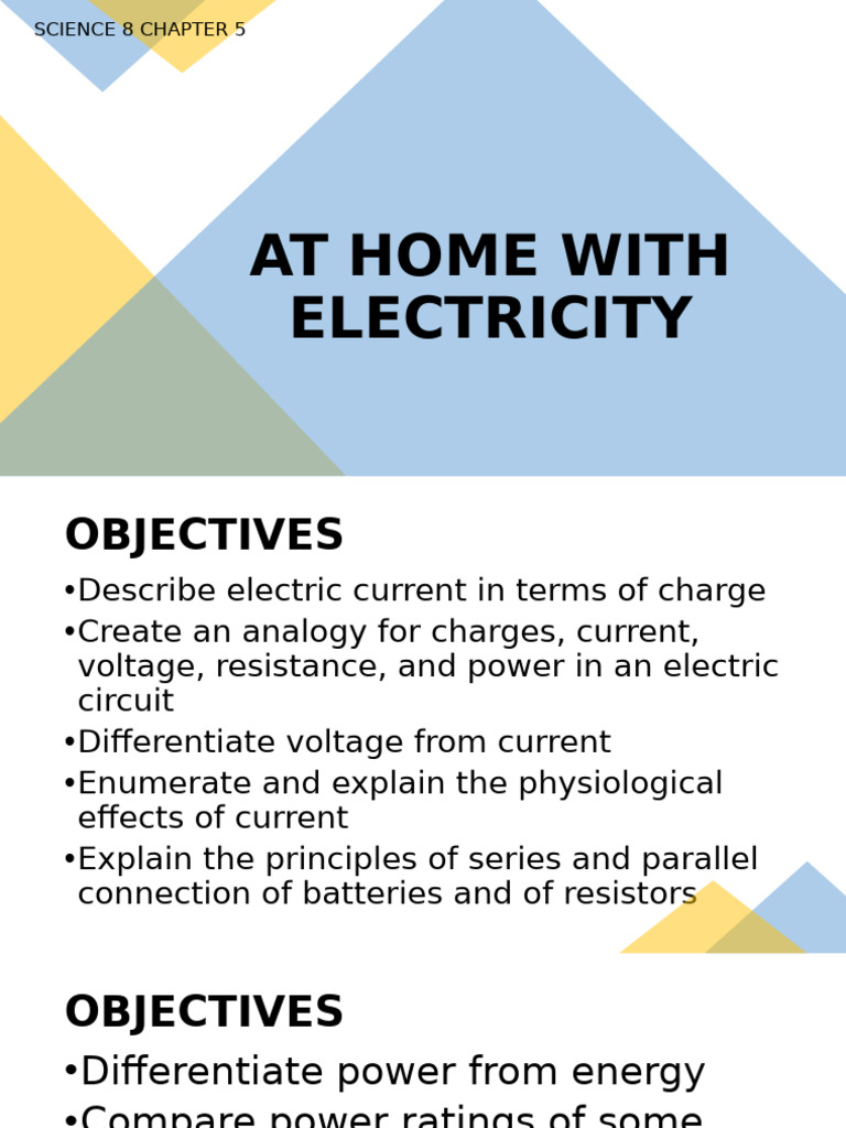 Chapter5 - Lesson1 - Electric Current | PDF