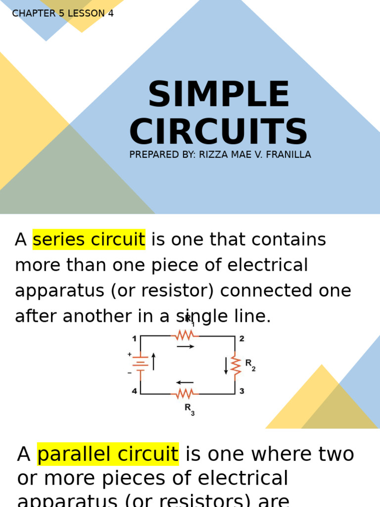 Chapter5 - Lesson4 - Simple Circuits | PDF