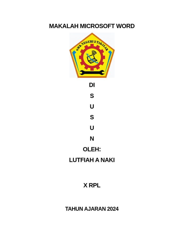Makalah Microsoft Word | PDF