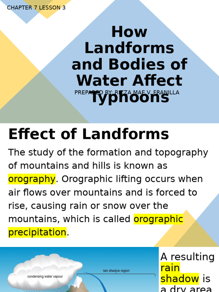 Chapter7 - Lesson3 - How Landforms and Bodies of Water Affect Typhoons ...