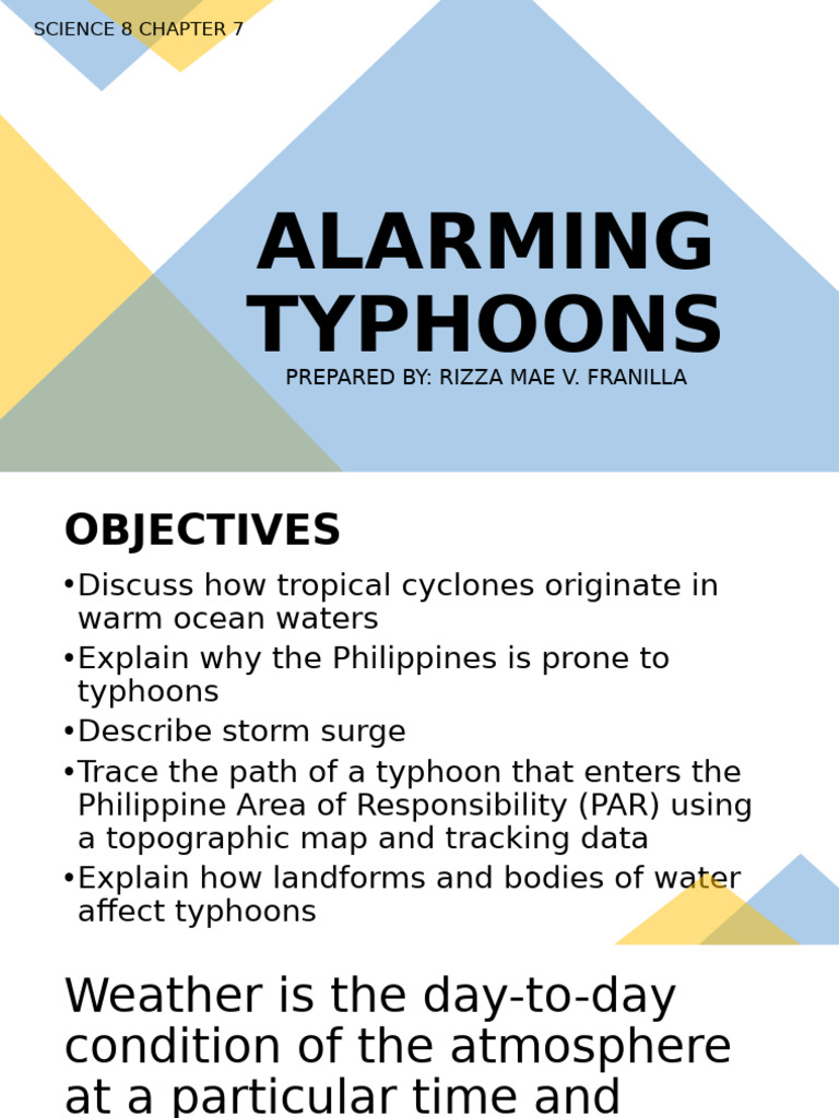 Chapter7 - Lesson1 - How Typhoons Develop | PDF | Tropical Cyclones | Weather