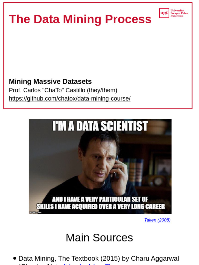 TT01 The Data Mining Process | PDF | Data Mining | Data
