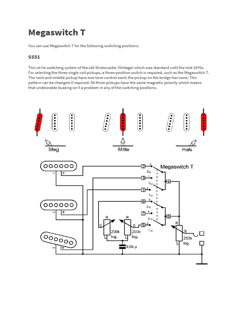Megaswitch T GB en | PDF | Guitars | Guitar Family Instruments