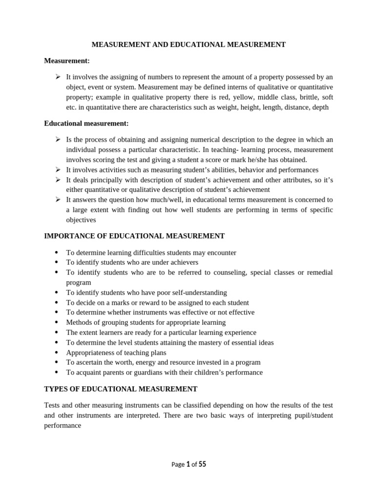 Measurement and Education Measurement | PDF