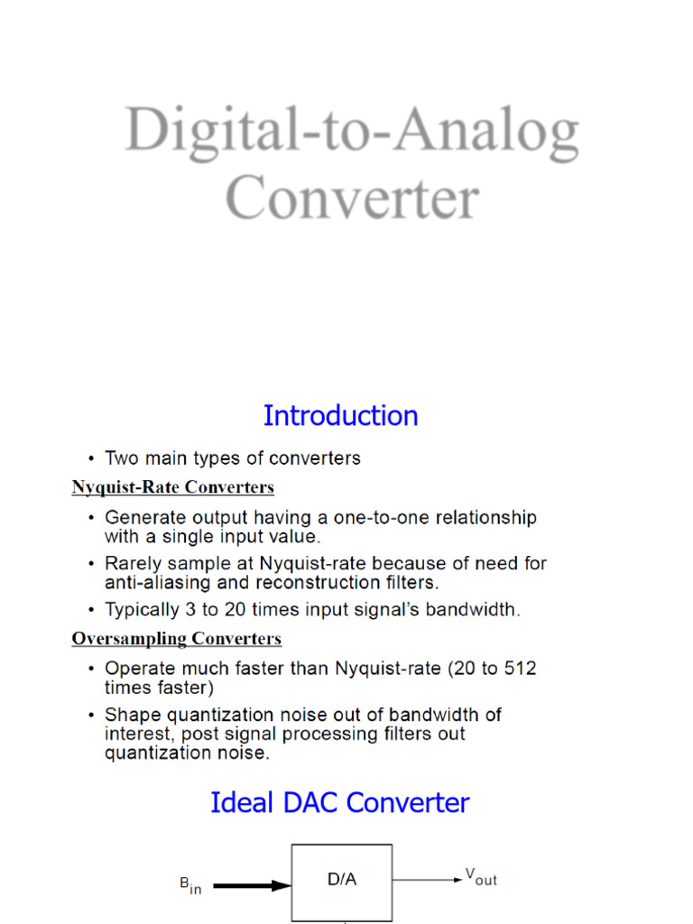 01 - Data Sampling - DAC | PDF
