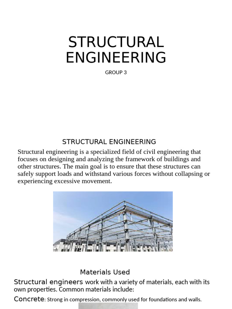 Structural Engineering Presentation | PDF | Structural Load ...