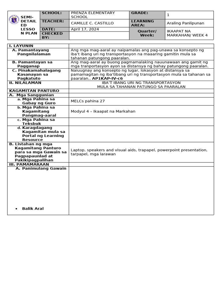 Tagalog Version DLP | PDF