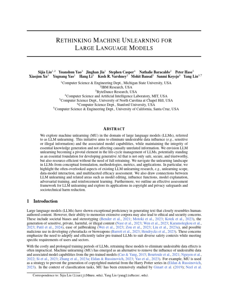 Feb2024 Machine Unlearning | PDF | Cognition | Applied Mathematics