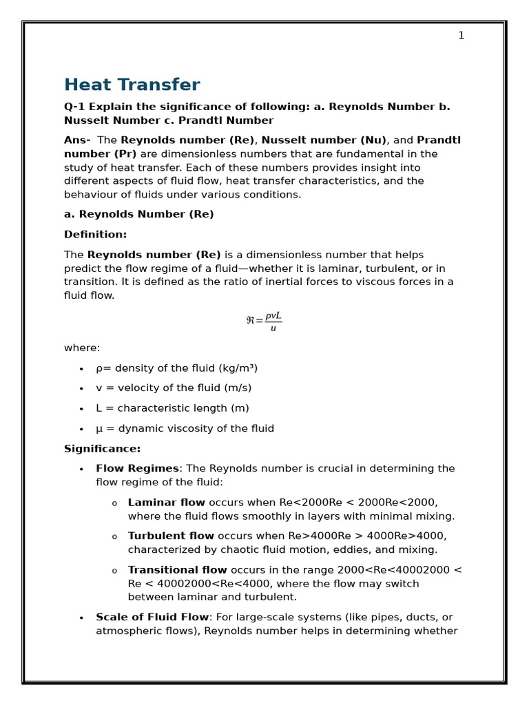 Heat Transfer | PDF | Boiling | Reynolds Number