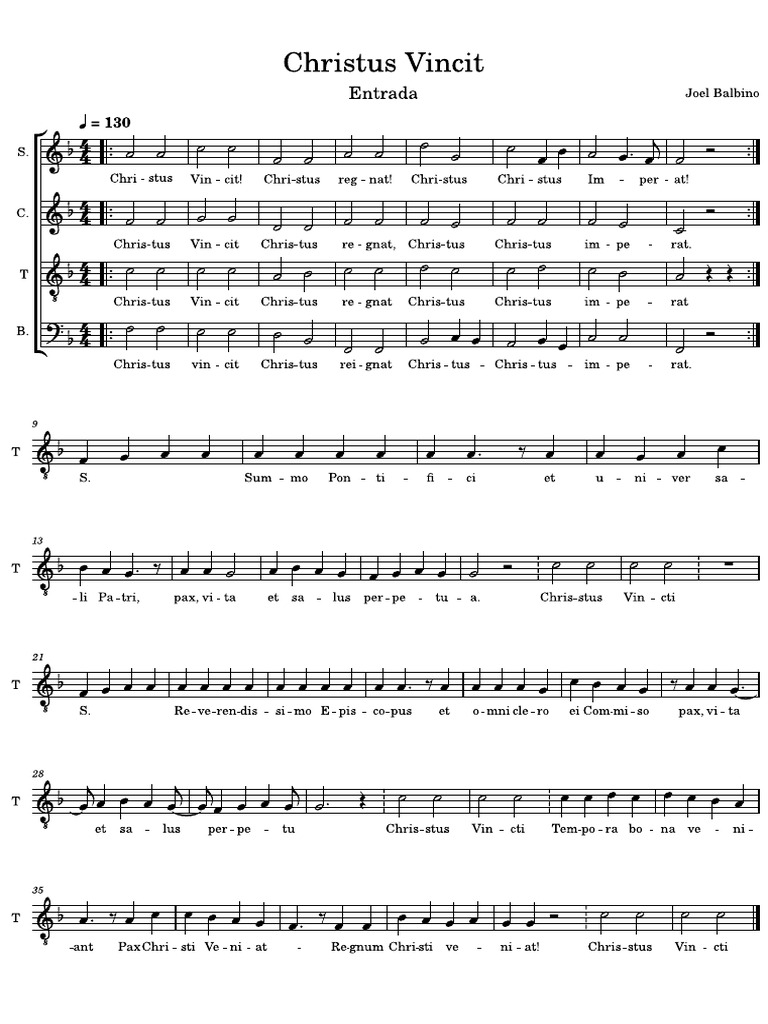 Christus Vincit | PDF