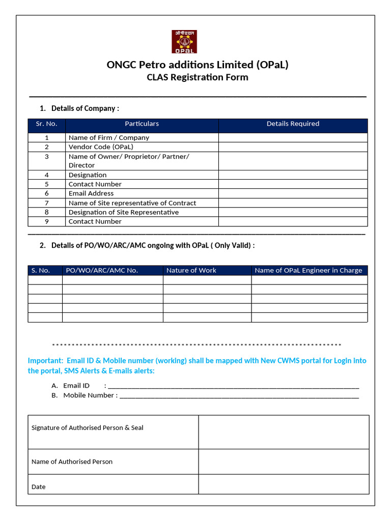 06 - CLAS Registration Form | PDF