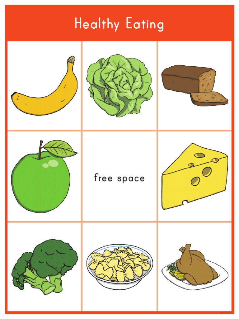 Healthy Eating Bingo Boards | PDF