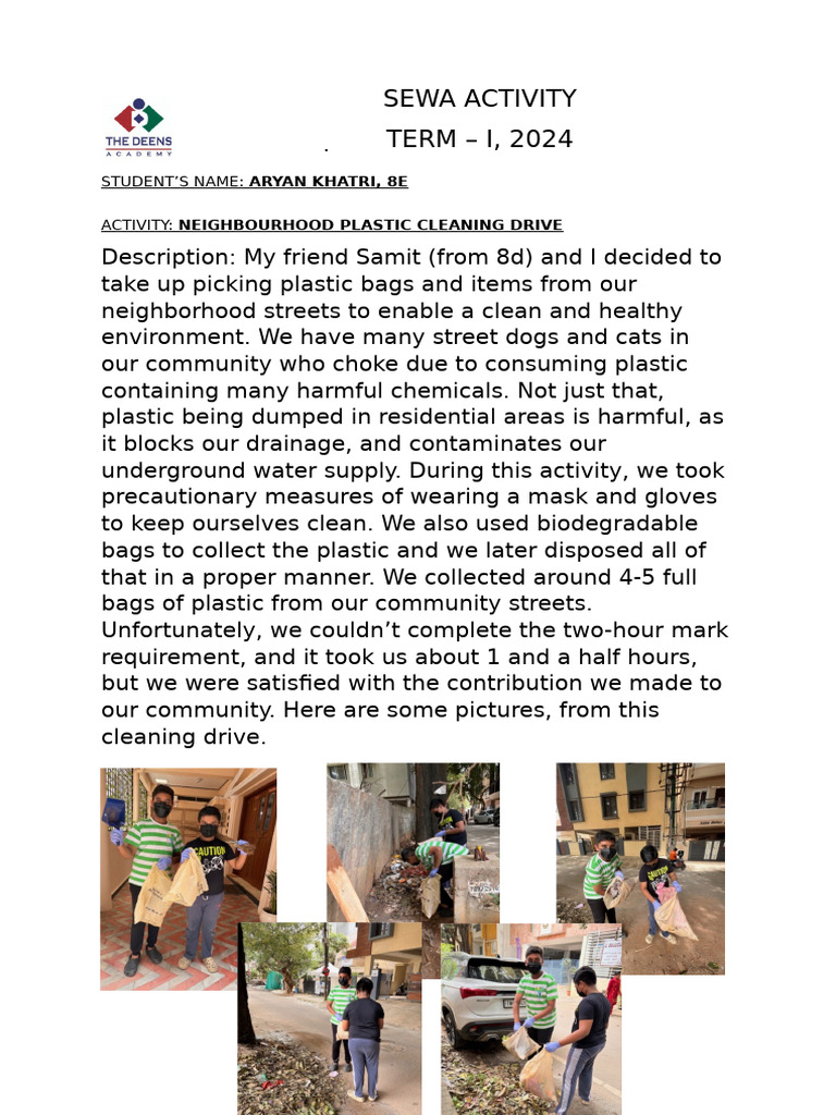 Sewa 2024 - Term 1 | PDF