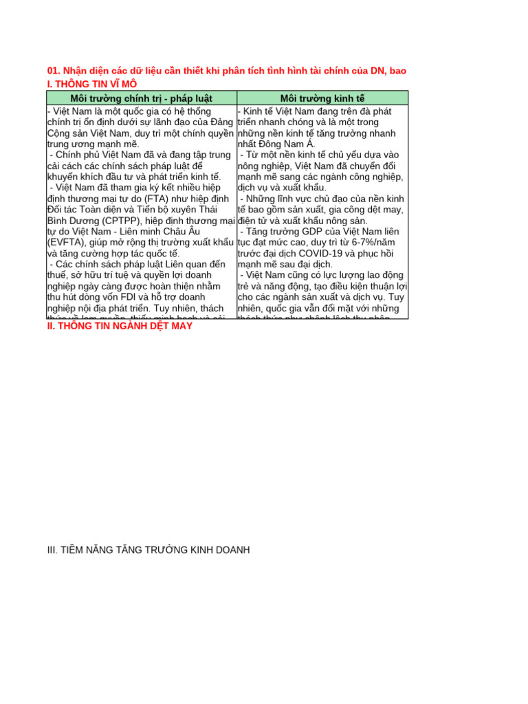 Phân Tích TCDN I | PDF