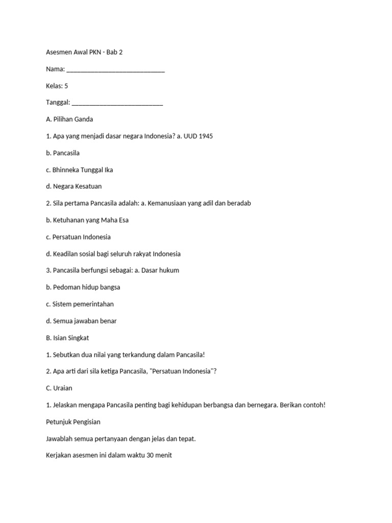 Asesmen Awal PK-WPS Office | PDF
