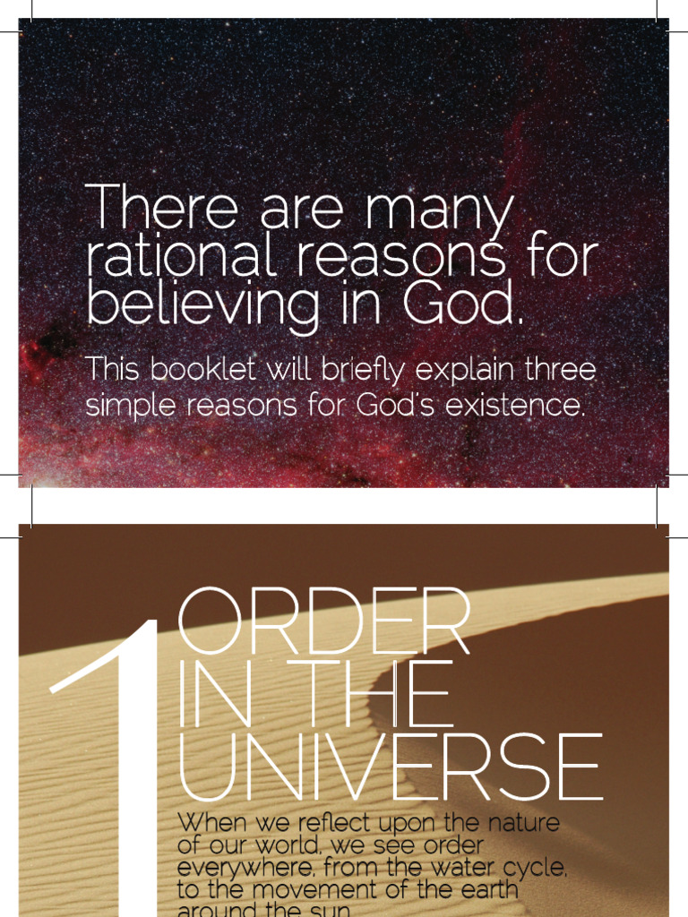 4 - Three Reasons For God | PDF | God | Universe