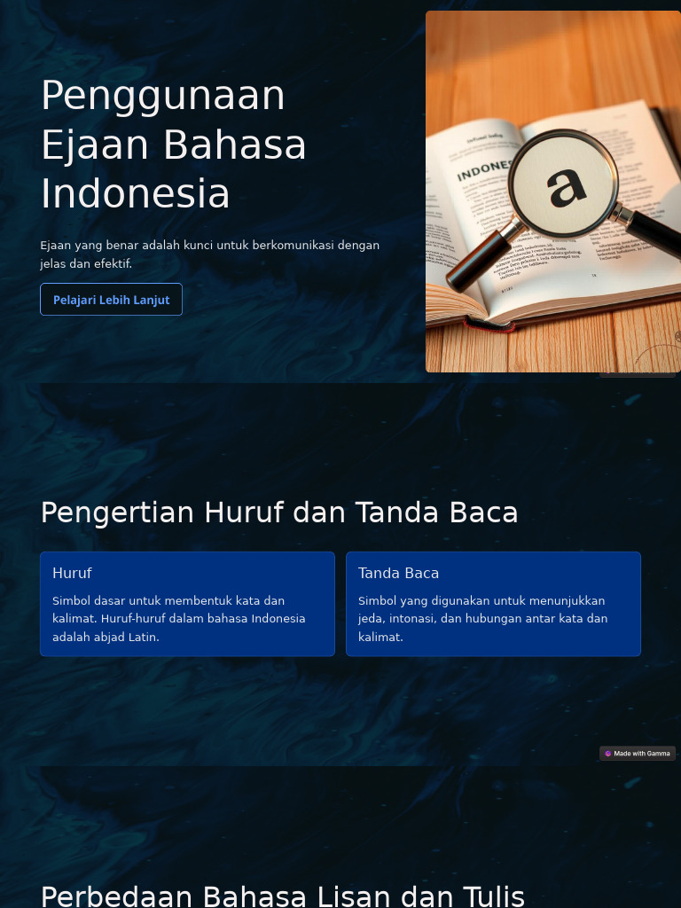 Penggunaan Ejaan Bahasa Indonesia | PDF