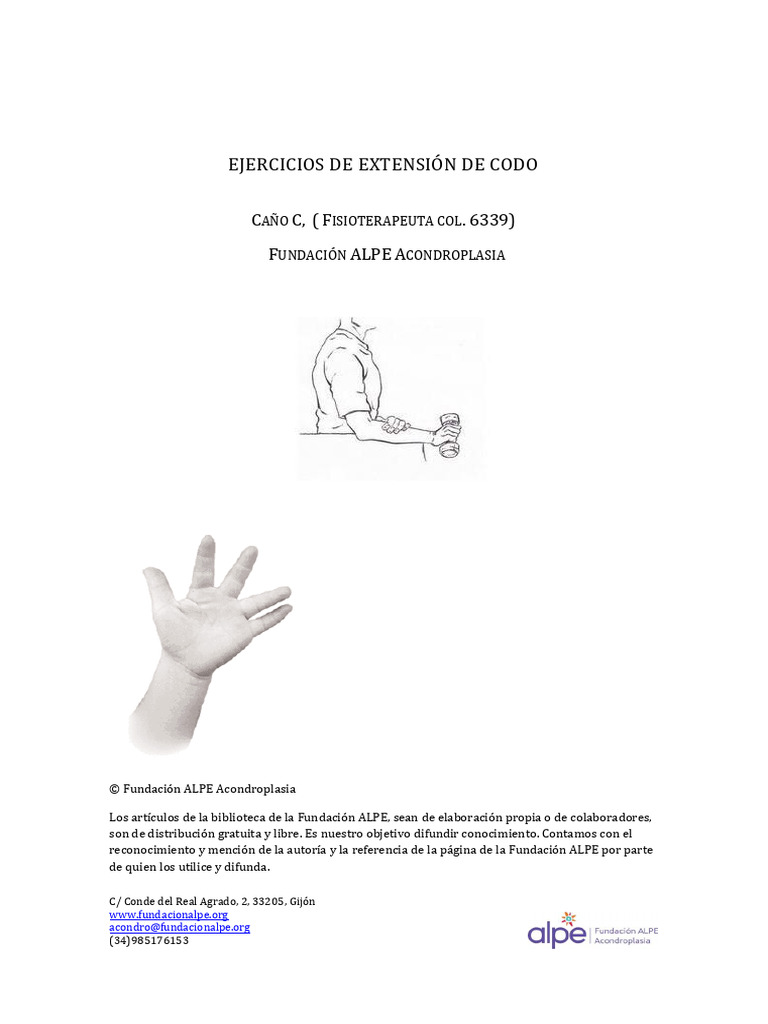 Ejercicios de Extension de Codo | PDF