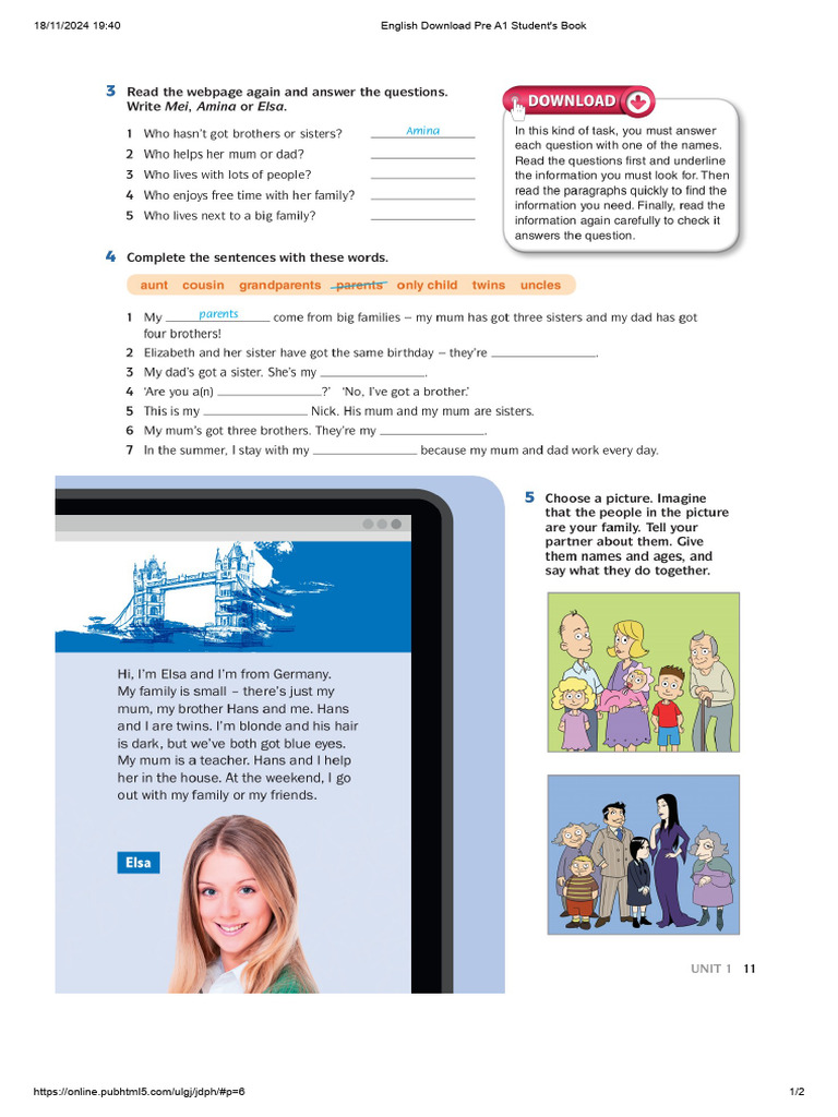 A1 Student's Book | PDF