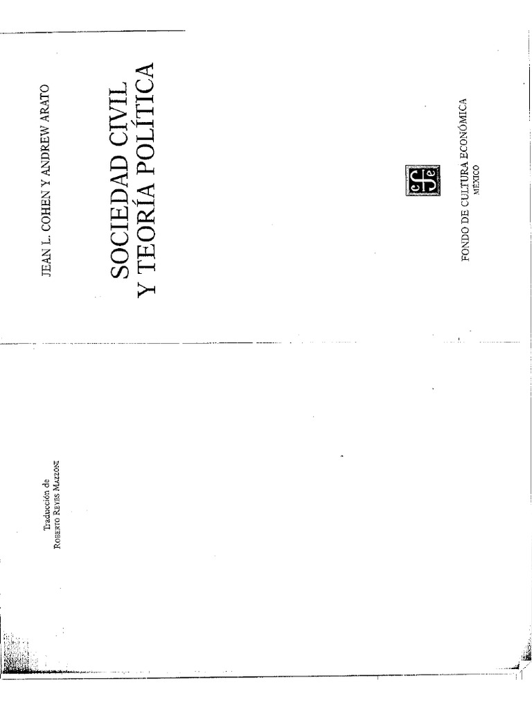 Arato-Y-Cohen-2000-Prefacio e Introducción | PDF