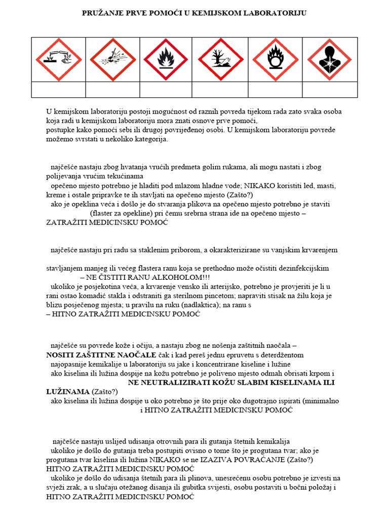 Pružanje Prve Pomoći | PDF