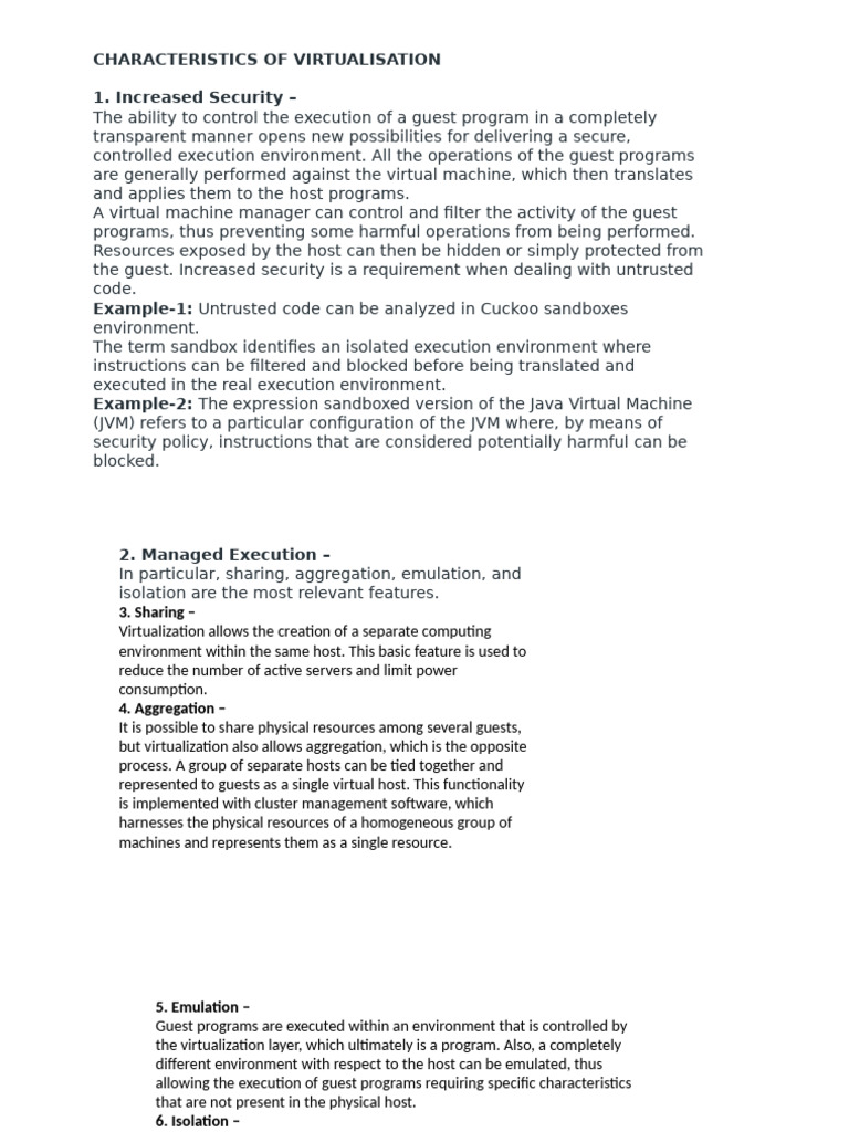 Key Features of Cloud Virtualization | PDF | Virtual Machine ...