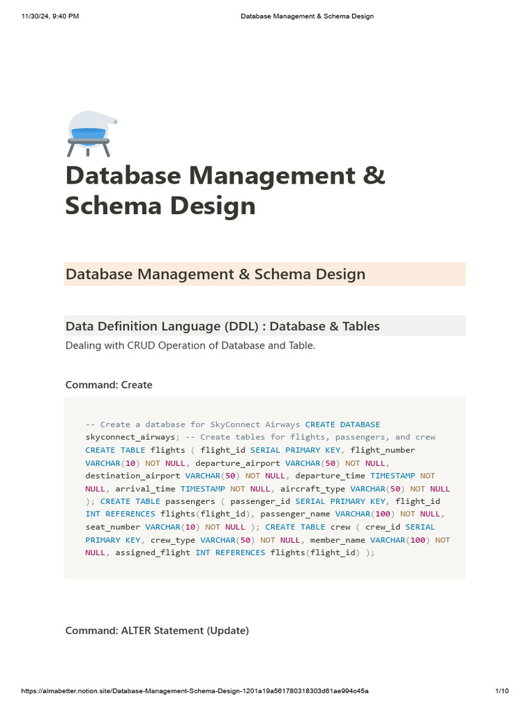 Database Management & Schema Design | PDF | Database Index | Data ...