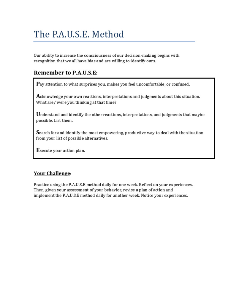 The Pause Method | PDF