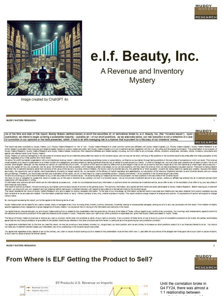 ELF Report 20241120 Final | PDF | Securities (Finance) | Cargo