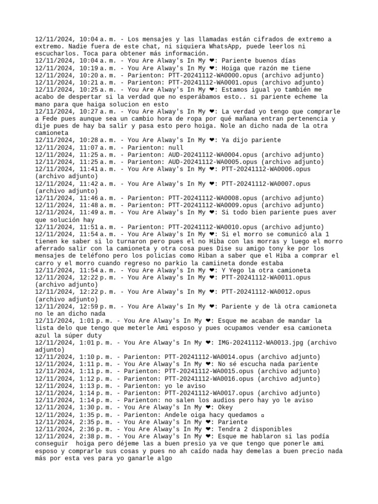 Chat de WhatsApp Con Parienton | PDF