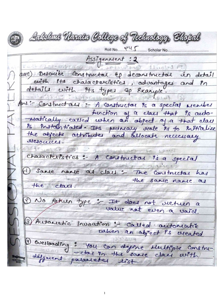 Assignment 2 Oopm | PDF Assignment 2 Oopm | PDF