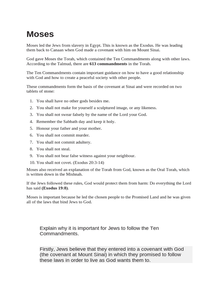 Moses | PDF
