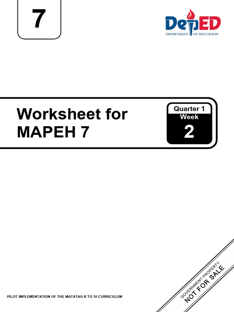 WS4 Gr7 PEHealth Q1W2LC2 v2 | PDF | Mental Health | Adolescence