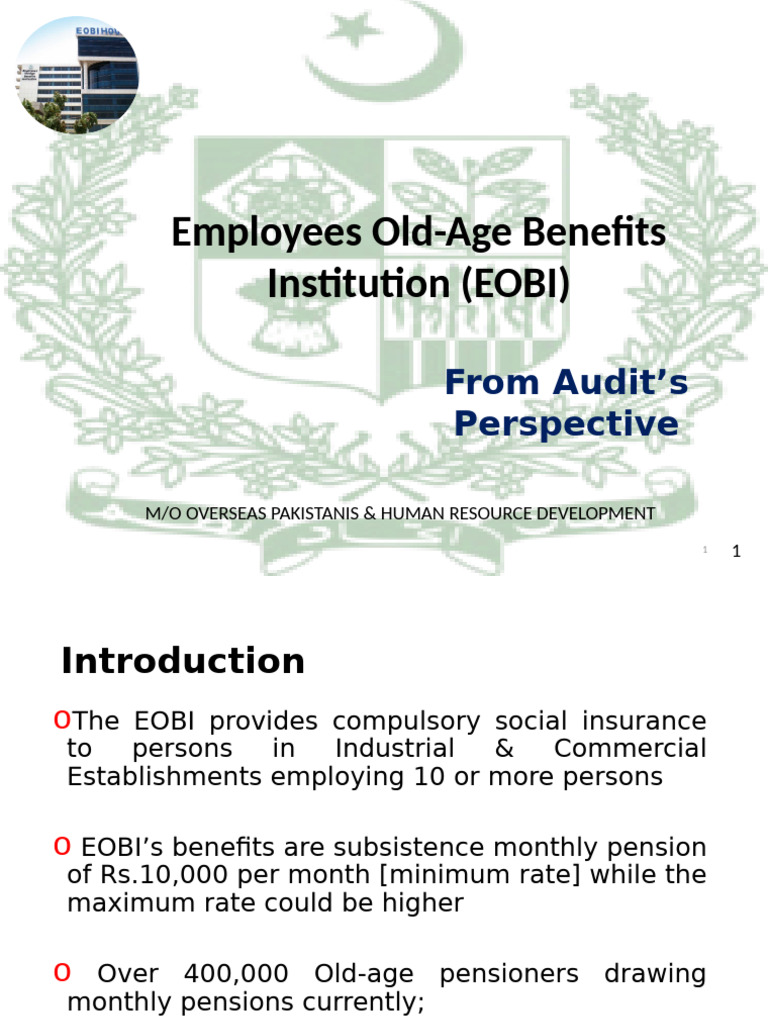 EOBI From Audit View | PDF | Pension | Employment